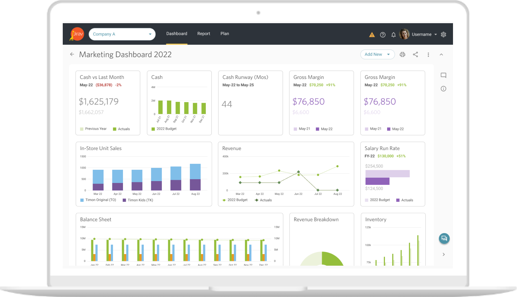 Jirav Business Planning, FP&A, and Forecasting Software Demo Request