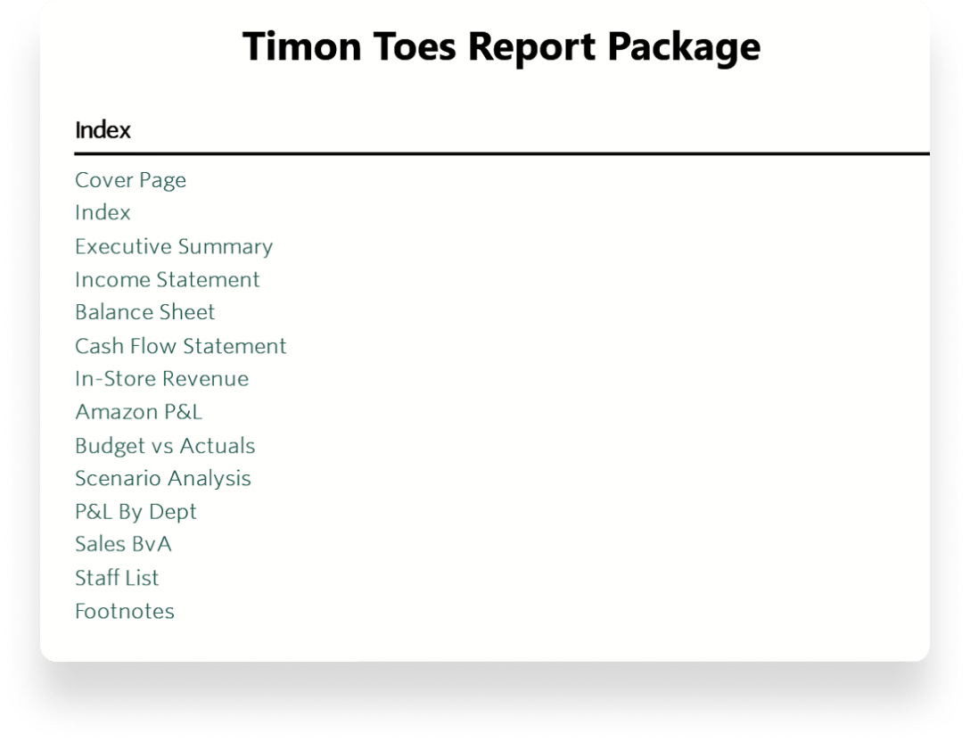 Financial and Management Reporting Packages - Jirav